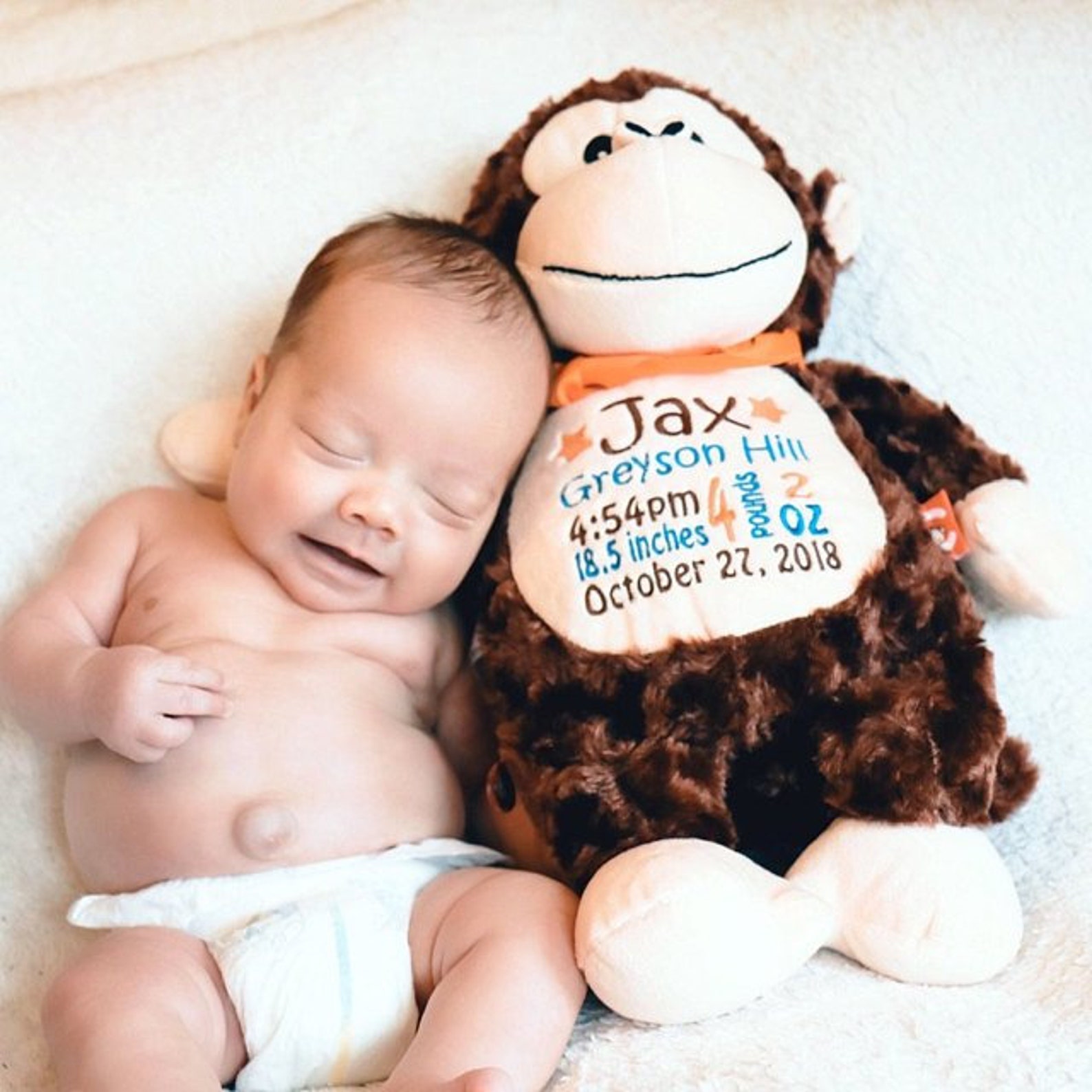 Personalized Baby Gift baby Cubbies Huggles the - Etsy