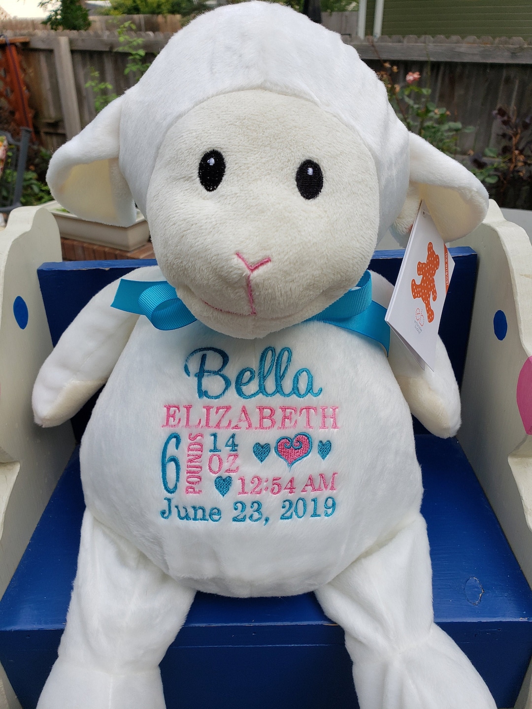 Personalized Baby Gifts, Lambton Lamb, Birth Announcement Stuffed ...