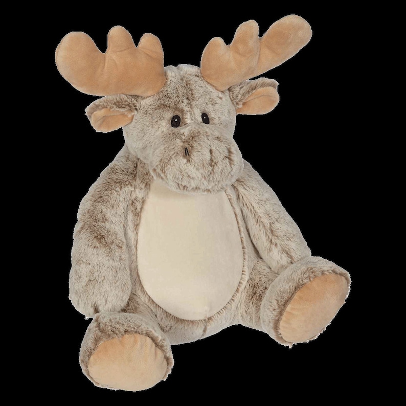 Personalized Baby Gift, Mason Moose, Stuffed Animal Keepsake With ...