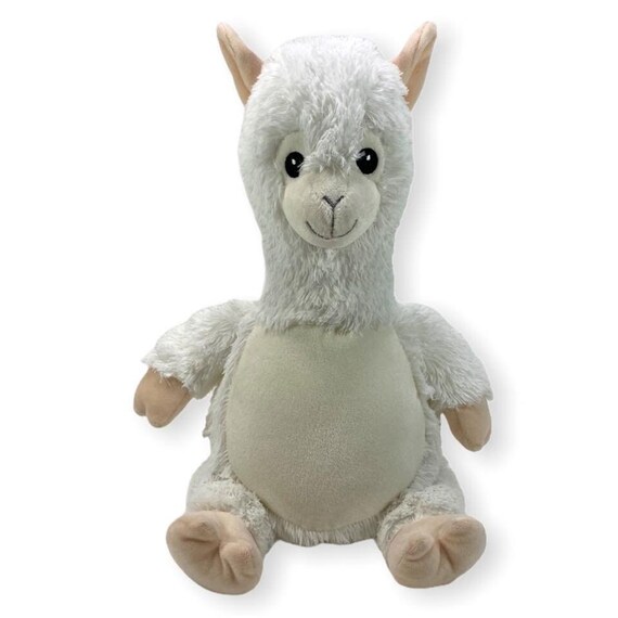 Personalized Baby Gift White Llama Stuffed Animal Keepsake - Etsy