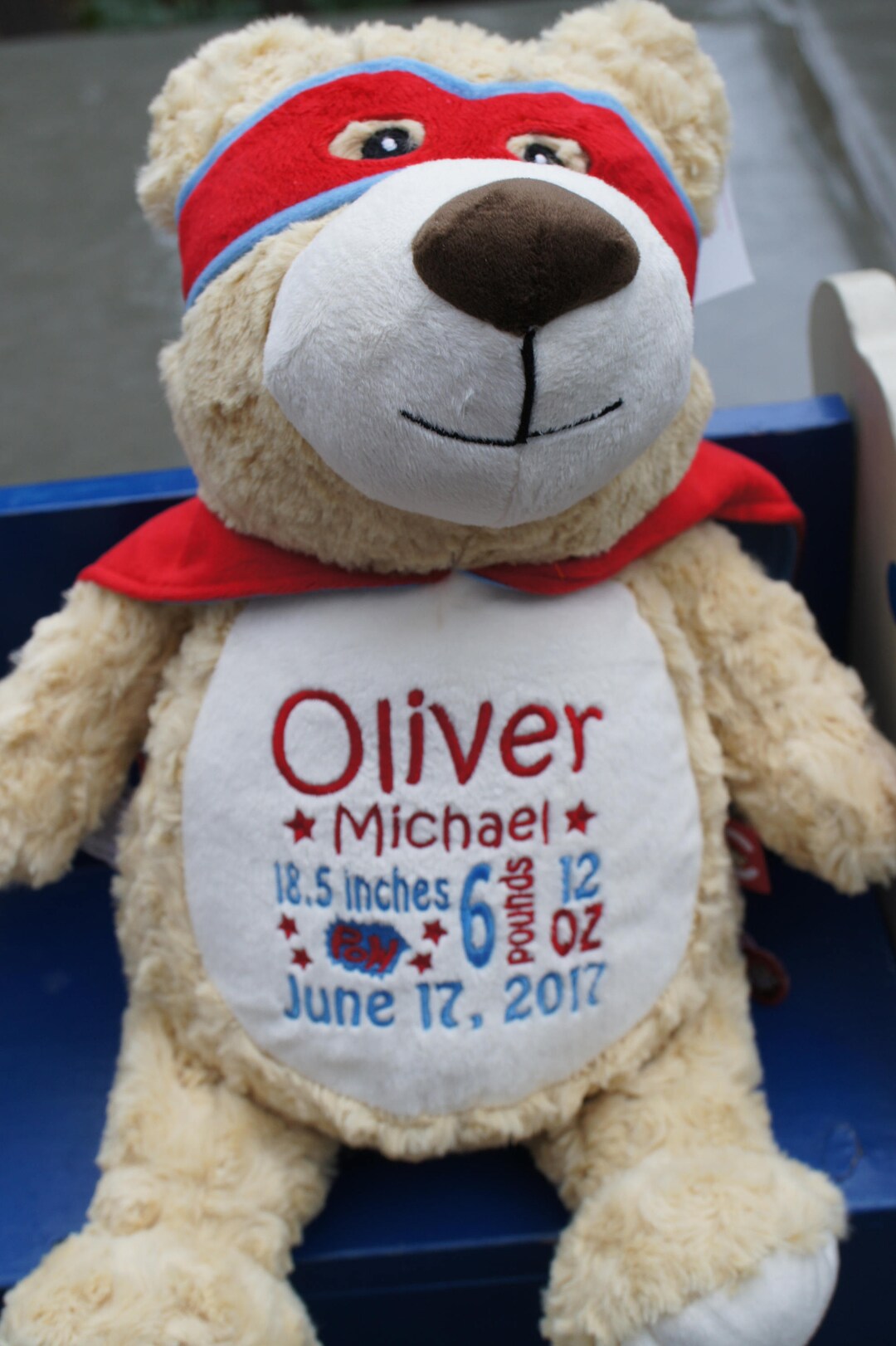 Personalized Baby Gift, "baby Cubbies" Cubbyford the Hero Bear, Birth ...