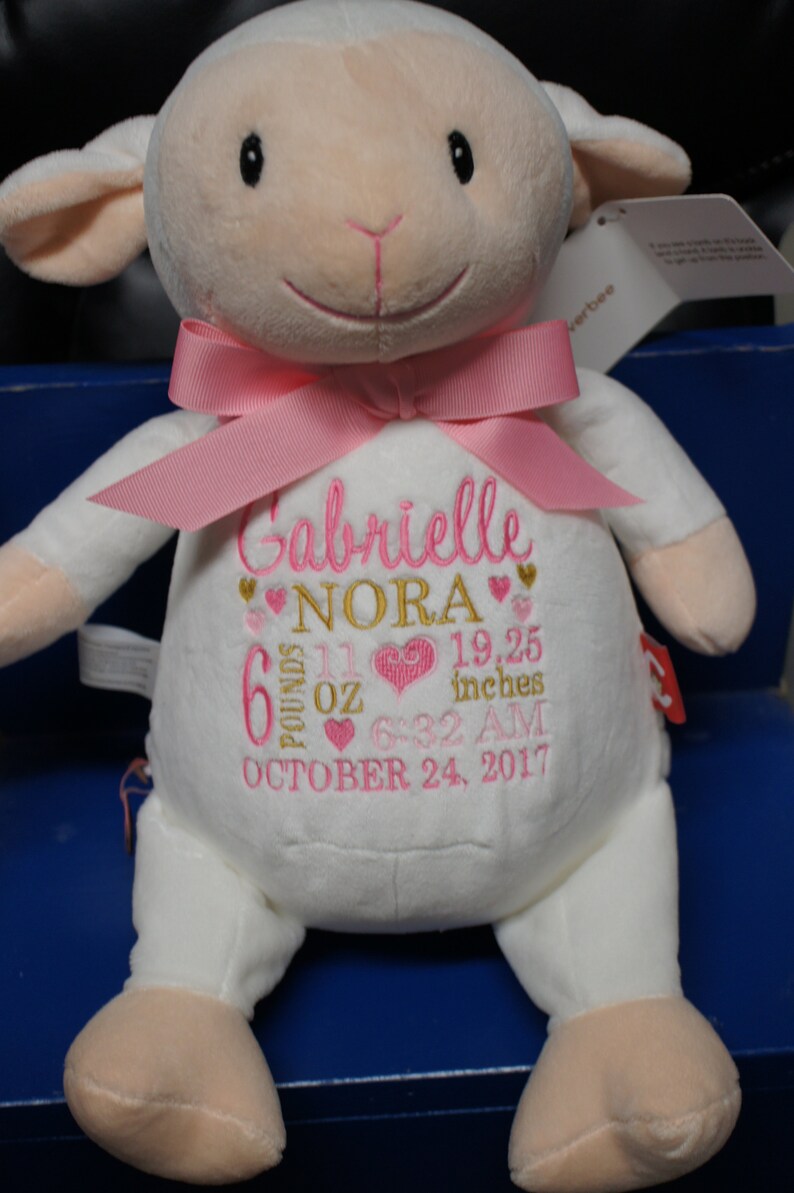 Personalized Stuffed Animal Baby Cubbies Loverbee | Etsy