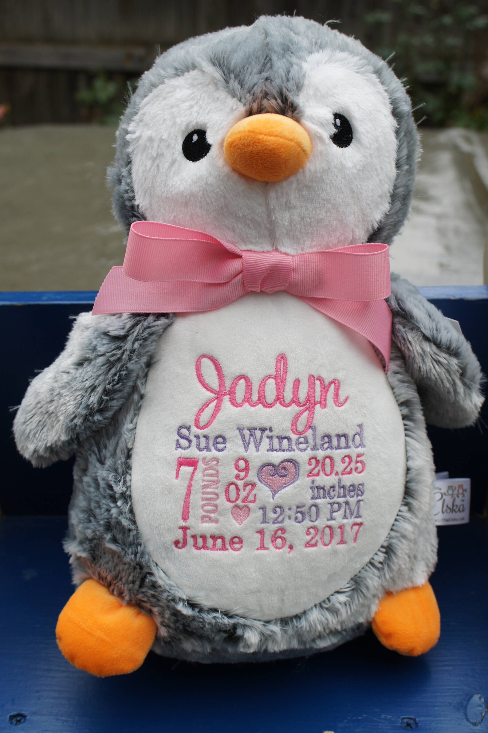 Personalized Baby Gift Penguin Keepsake Baptism Gift - Etsy