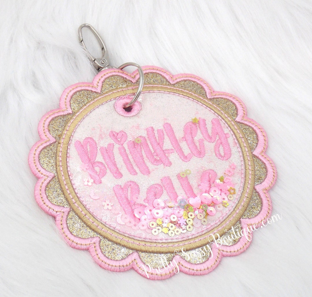 Personalized Fabric Bag Tag, Name Tag, Embroidered Name Tag, Bookbag ...