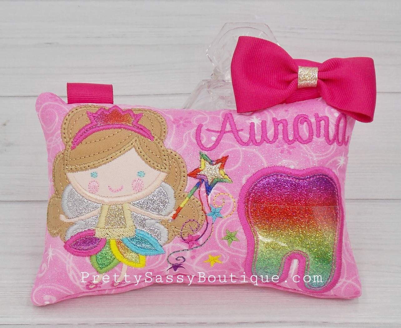 Gold Tooth Fairy Pillow Girls Tooth Fairy Pillow Tooth | Etsy