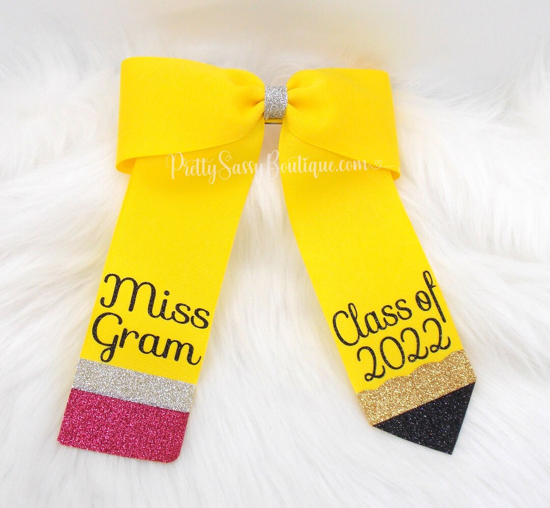 Personalized Graduation Bow 2024, Cap Topper Decoration, Grad Bow ...