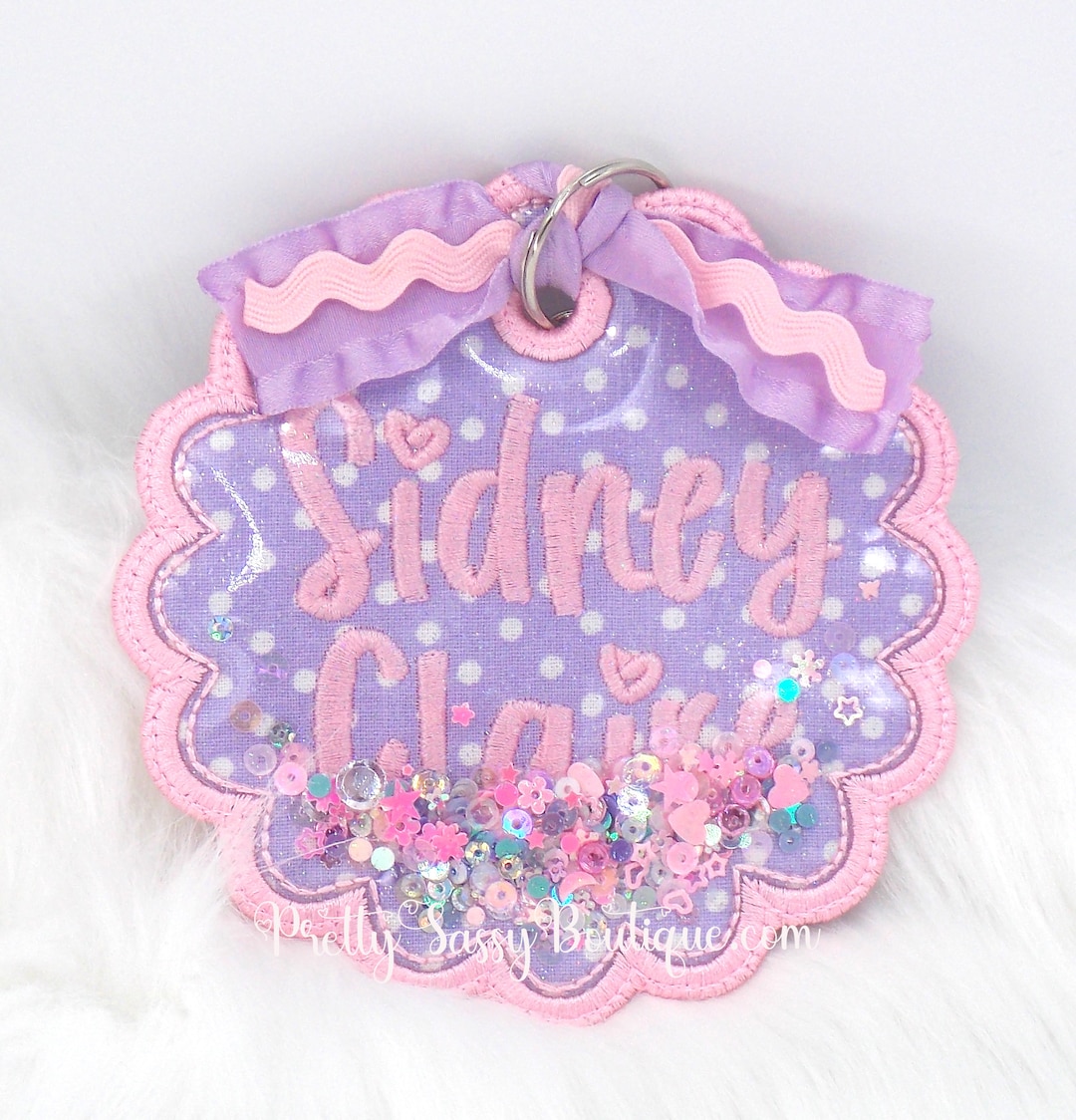 Personalized Fabric Bag Tag, Name Tag, Embroidered Name Tag, Bookbag ...
