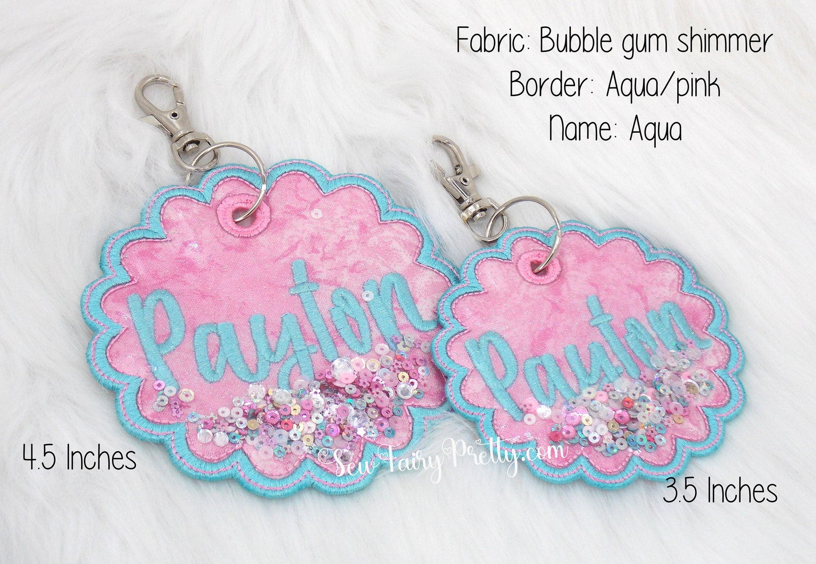 Personalized Fabric Bag Tag Name Tag Embroidered Name Tag - Etsy