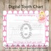 Tooth Chart Instant Download, Lost Tooth Chart, Printable, My Tooth ...