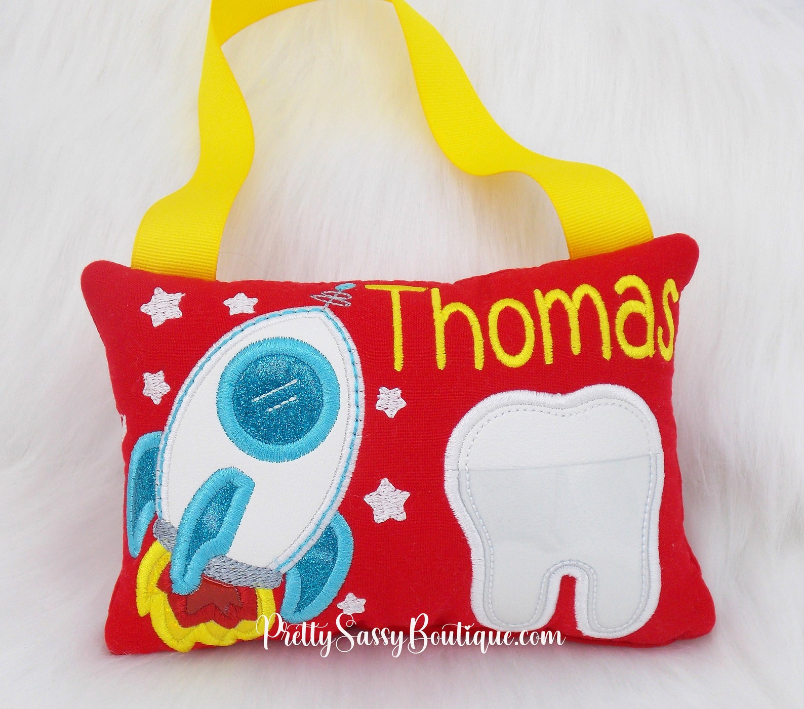 Tooth Fairy Pillow Rocket Ship Tooth Pillow Spaceship - Etsy