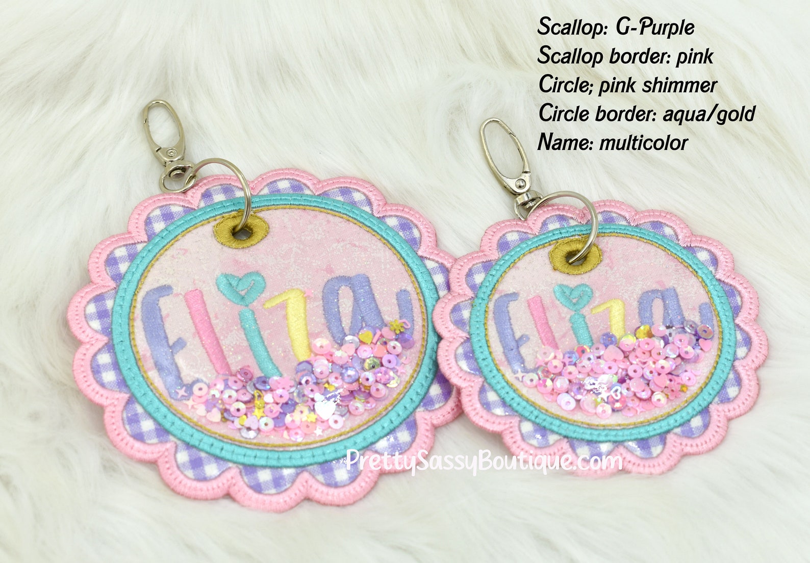 Personalized Fabric Bag Tag, Name Tag, Embroidered Name Tag, Bookbag ...