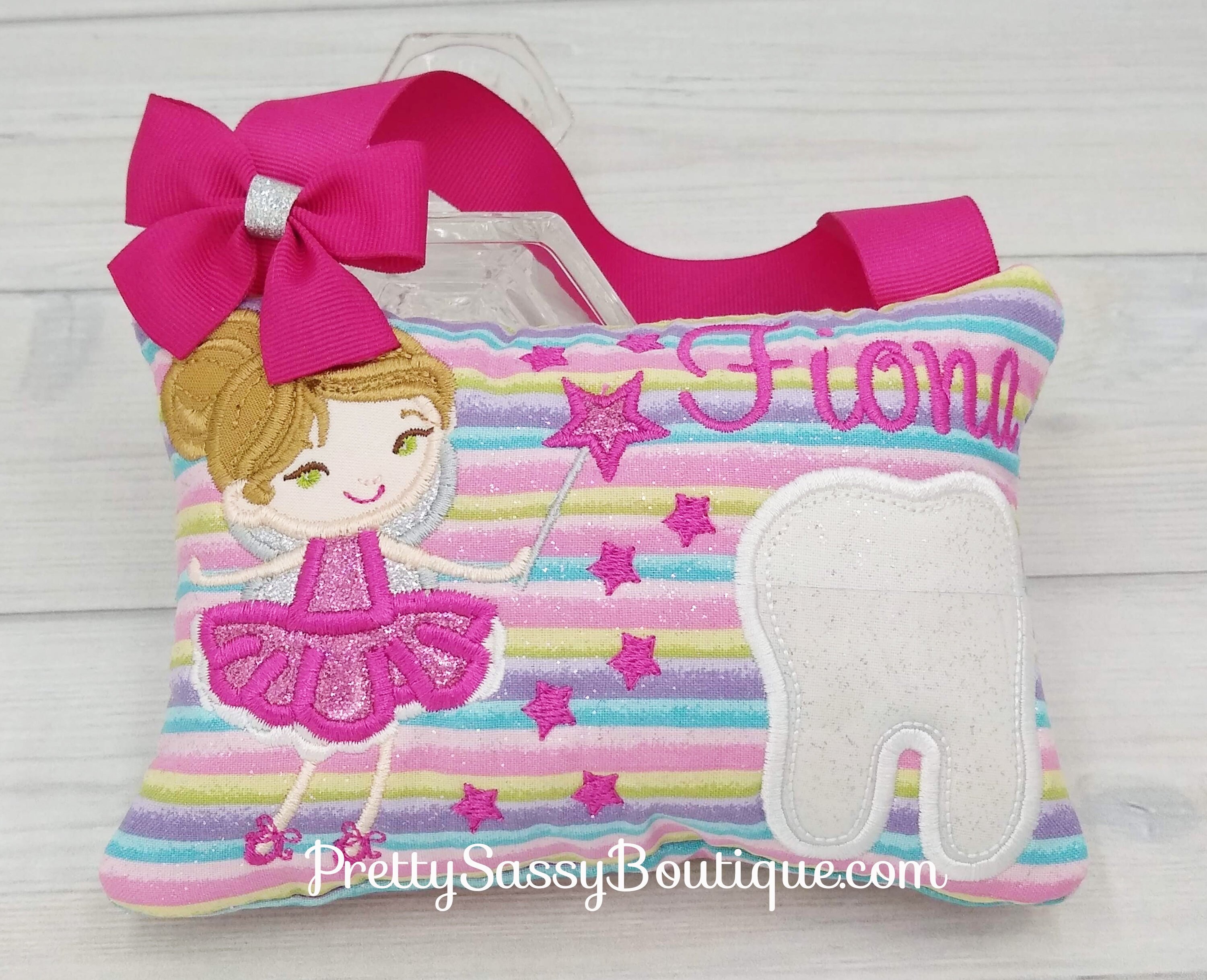Pink Tooth Fairy Pillow Girl Tooth Fairy Pillow Tooth Fairy | Etsy
