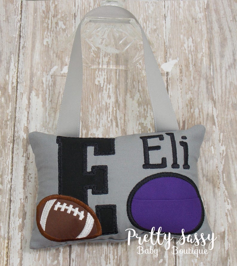 Football Tooth Fairy Pillow, Sports Personalized Boy Tooth Fairy Pillow ...