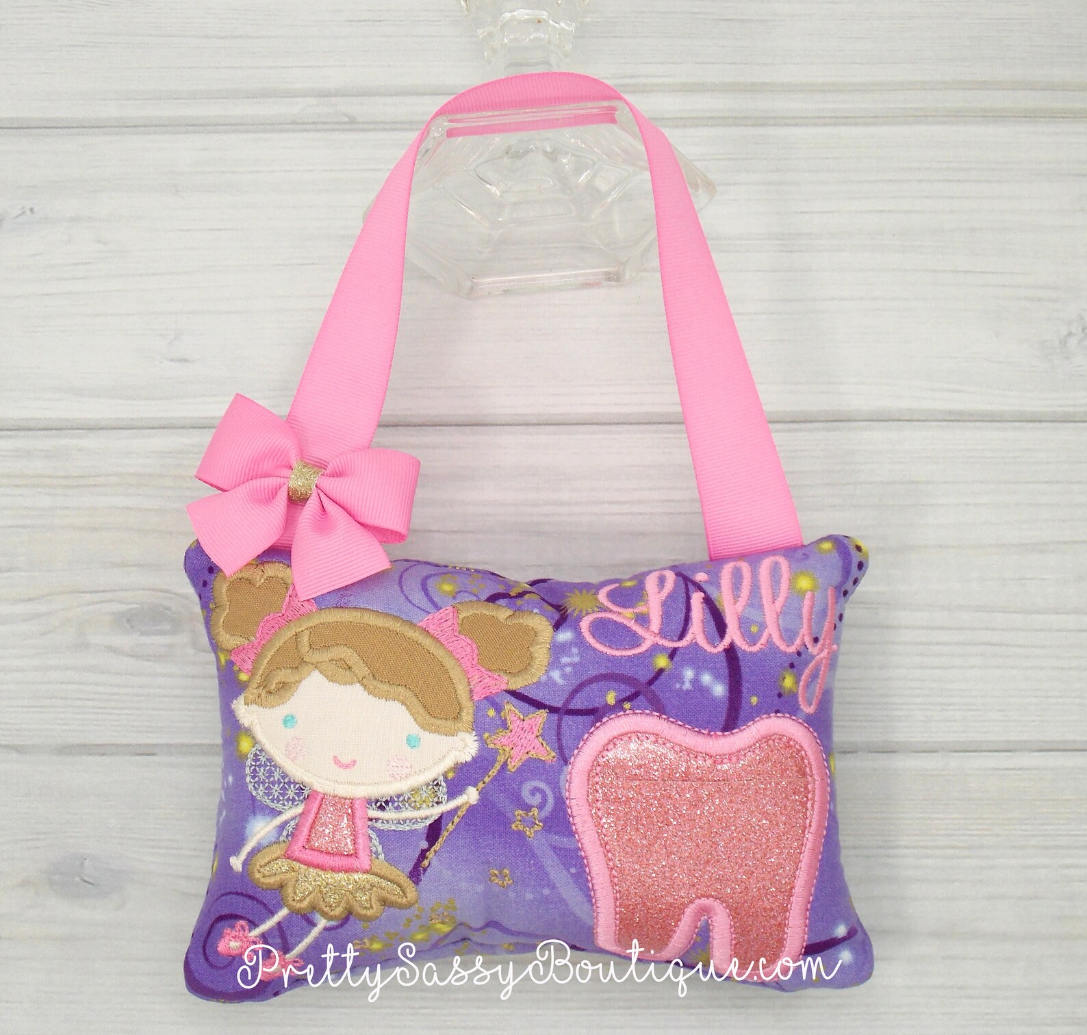 Pink Tooth Fairy Pillow Girl Girls Tooth Fairy Pillow Gold - Etsy