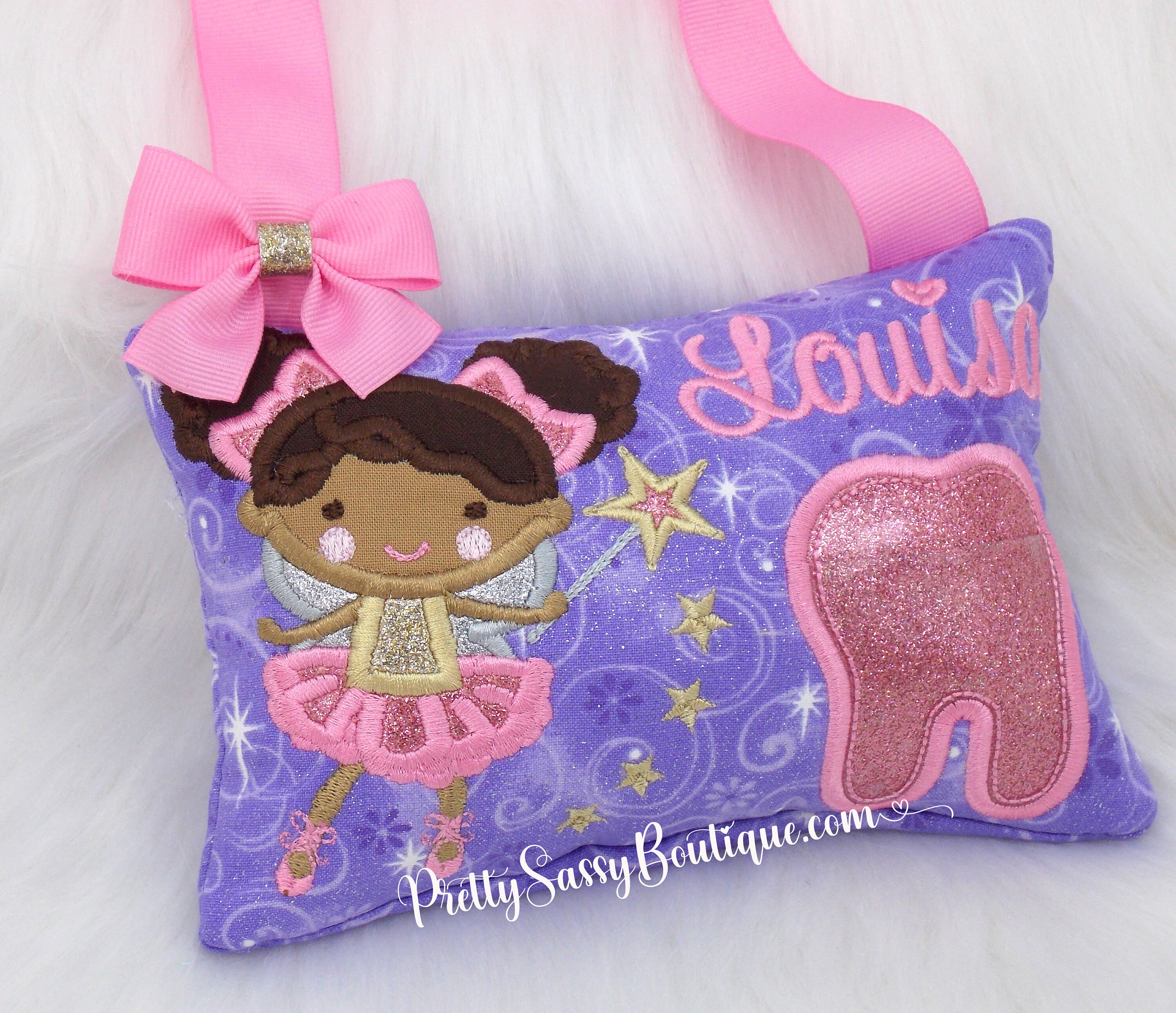 Tooth Fairy Pillow Girl Girls Tooth Fairy Pillow Purple | Etsy