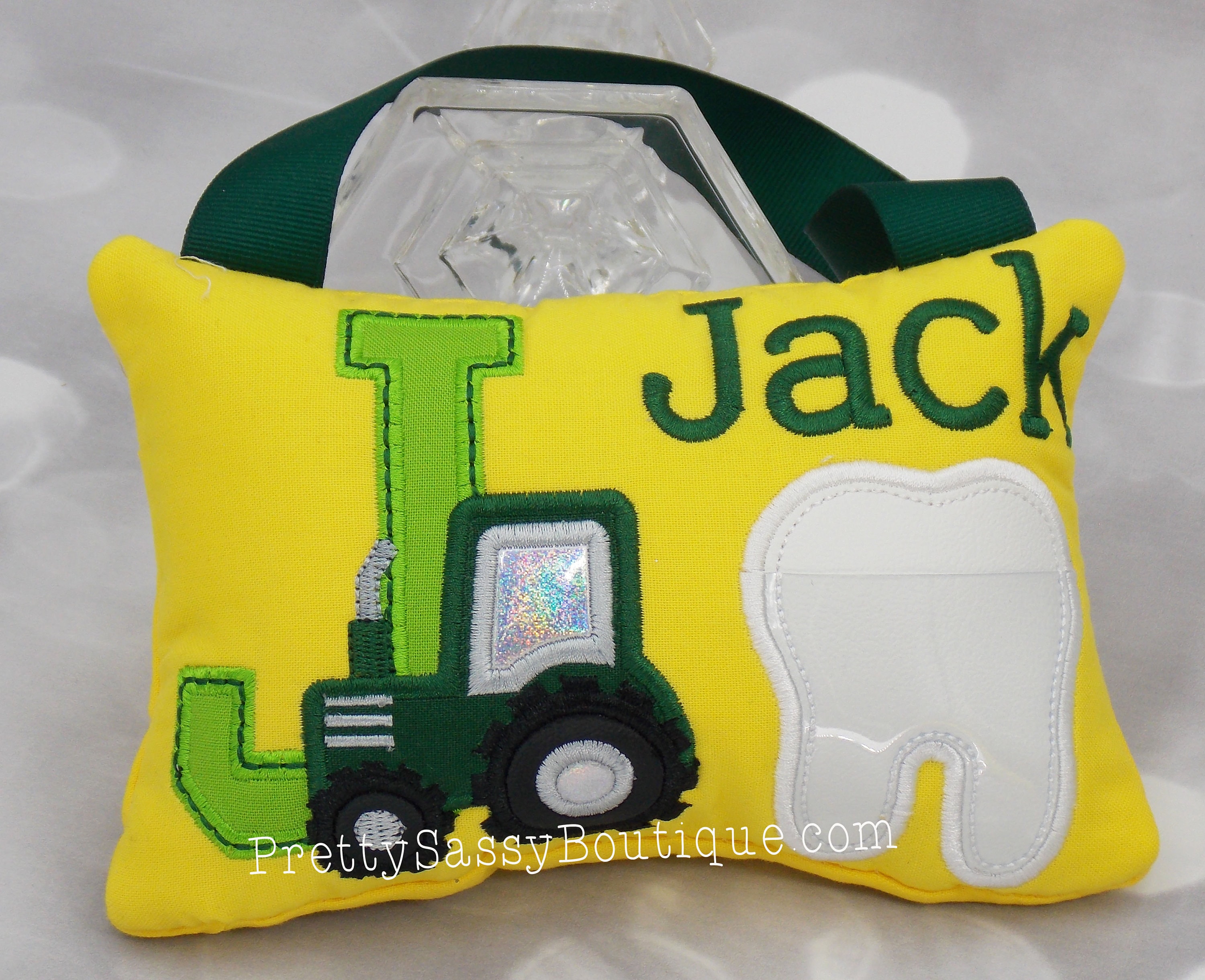 Tractor Tooth Fairy Pillow Personalized Tooth Pillow Tractor - Etsy