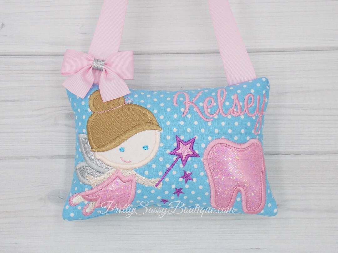 Tooth Fairy Pillow, Girls Tooth Fairy Pillow, Tooth Pillow Girl, Girl ...