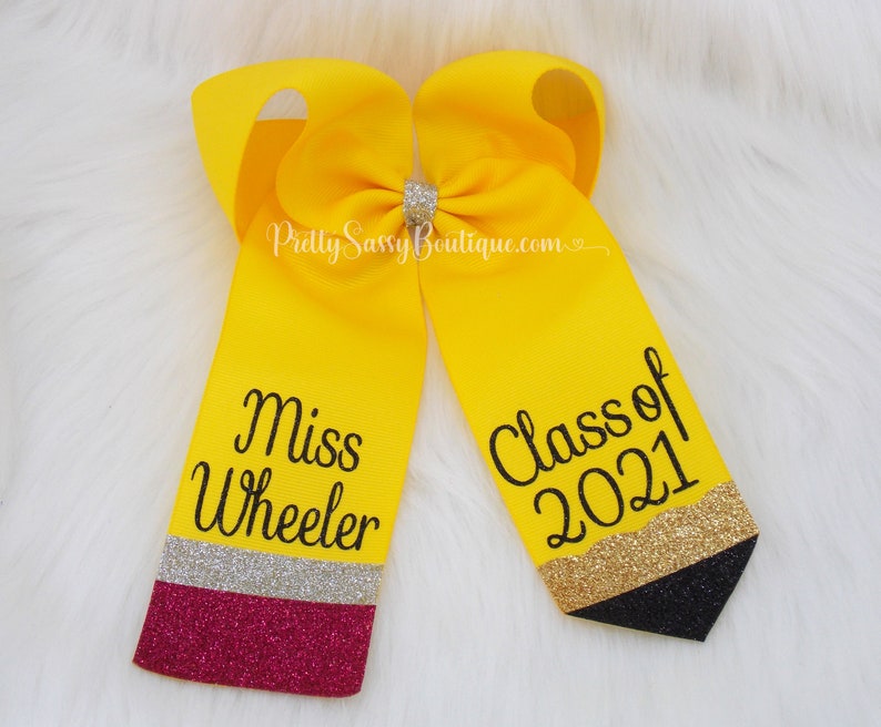Graduation Bow Grad Bow Teacher Graduation Bow Pencil Hair - Etsy