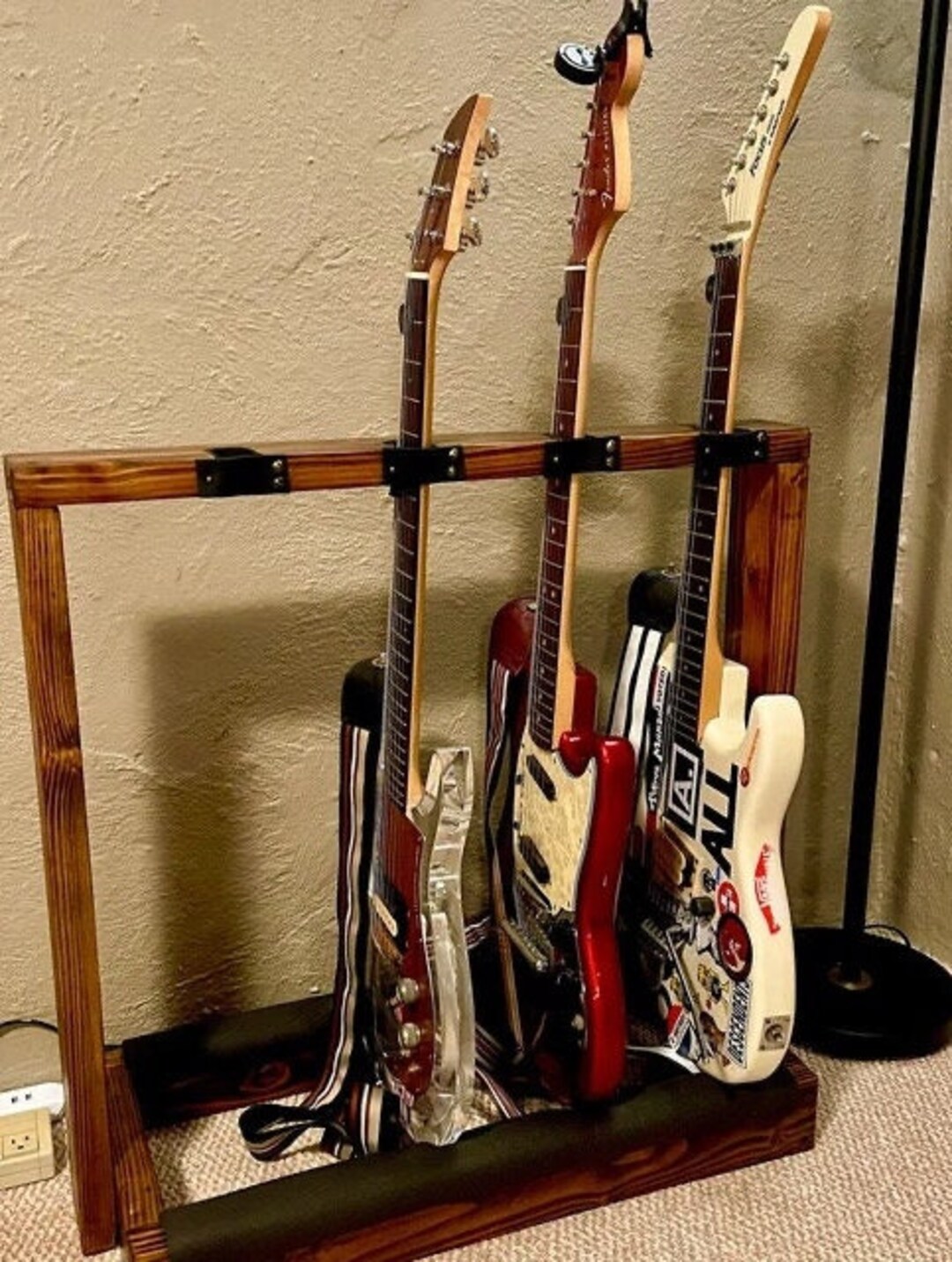 Electric Guitar Rack - Guitar Case - Instrument Holder - Home Decor - Etsy