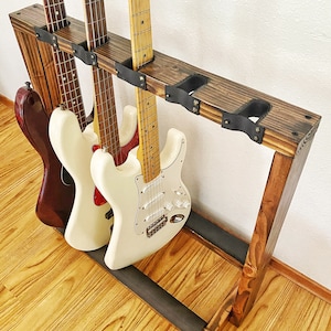 Electric Guitar Rack - Guitar Case - Instrument Holder - Home Decor - Etsy