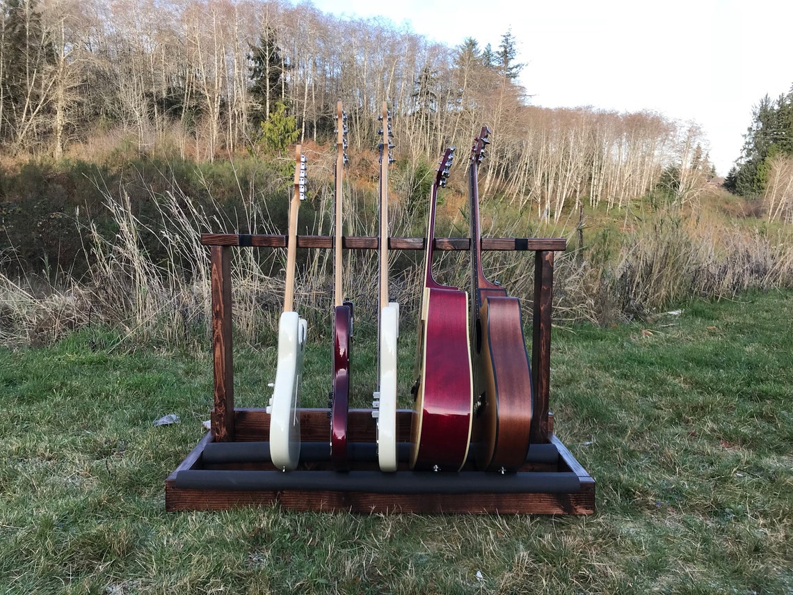 Leaning Wooden Guitar Rack Guitar Case Instrument Holder - Etsy