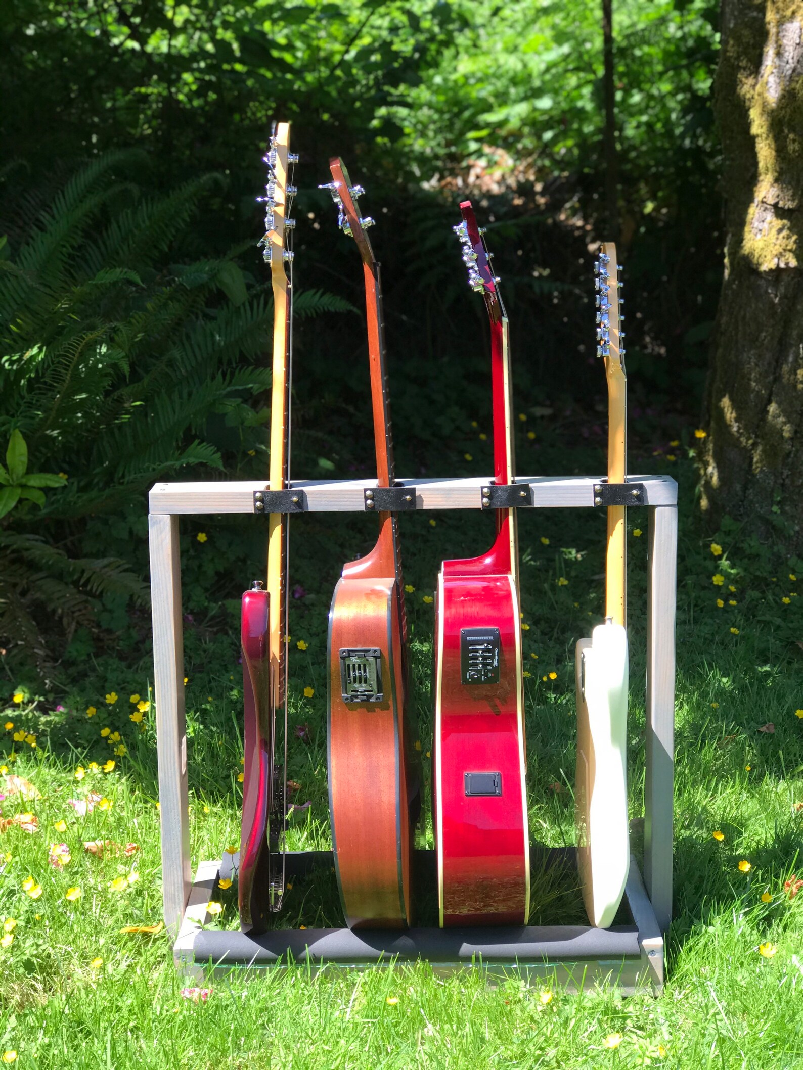 Upright Wooden Guitar Rack Guitar Case Instrument Holder - Etsy