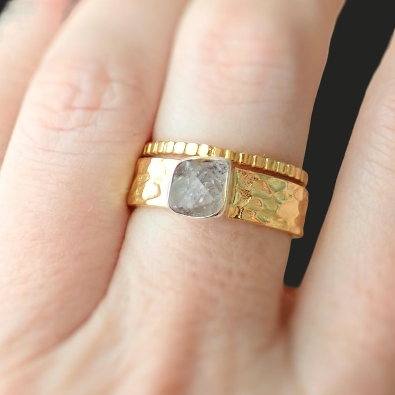 Raw Diamond Ring - Etsy