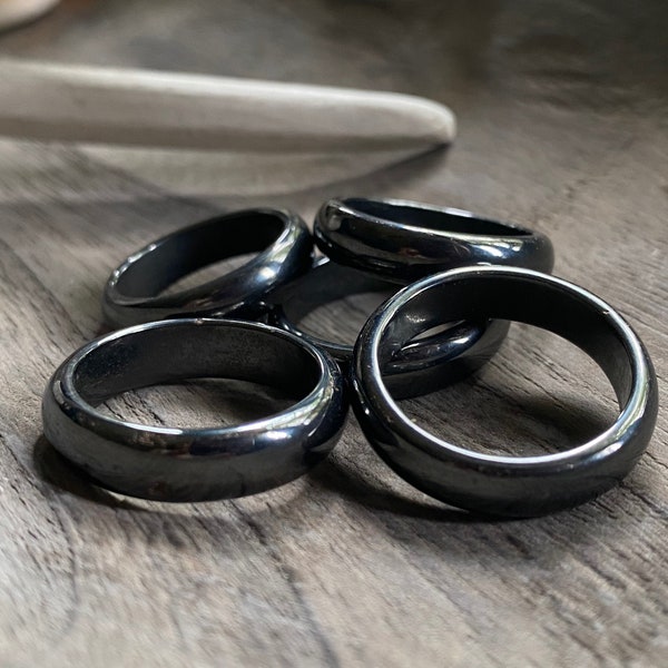 Hematite Ring - Etsy