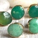 Australian Jade Earrings, Chrysoprase Earrings, Stone Stud Earrings ...