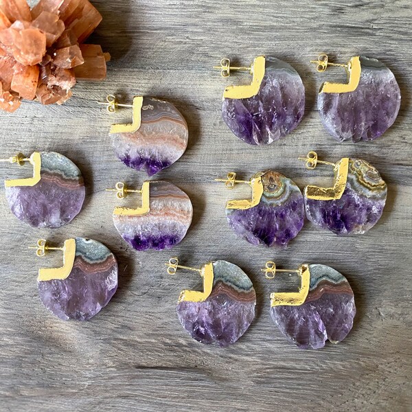 Amethyst Earrings - Etsy