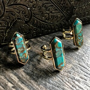 Raw Stone Ringgold Turquoise Ring Raw Turquoise Ring Stone - Etsy