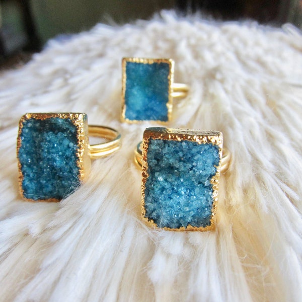 Druzy Ring - Etsy