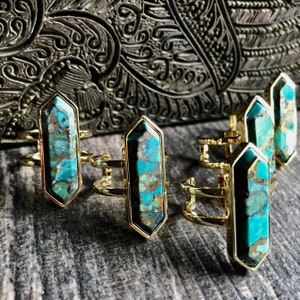 Raw Stone Ringgold Turquoise Ring Raw Turquoise Ring Stone - Etsy