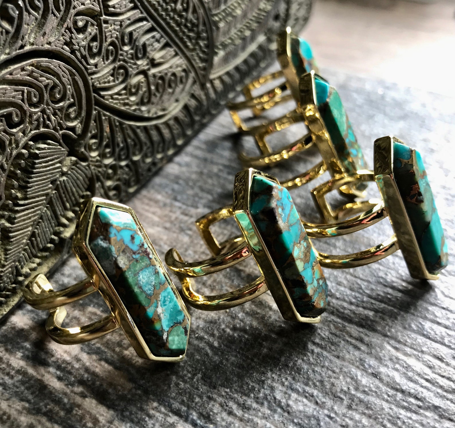 Raw Stone Ringgold Turquoise Ring Raw Turquoise Ring Stone - Etsy