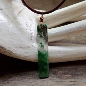 Mens Jade Necklace, Leather Necklace for Men, Jade Pendant Necklace ...