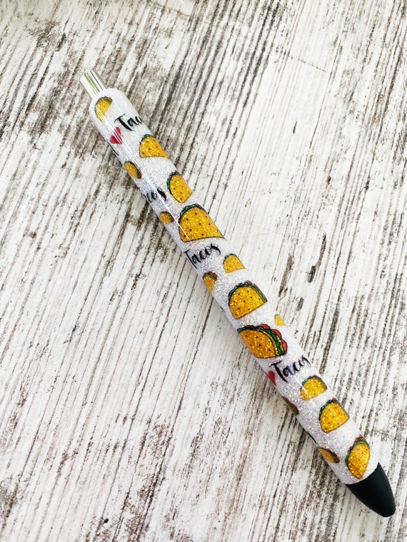 Taco Glitter Pen/ I Heart Tacos Pen/ Planner Accessories | Etsy