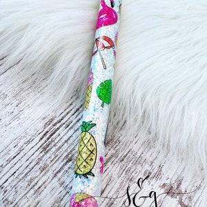 Summer Glitter Pen / Beach Themed Pen / Epoxy Pens / Planner ...