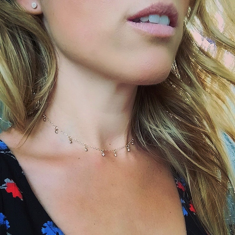 Drops of Jupiter Diamond Necklace Diamond Shaker Necklace - Etsy