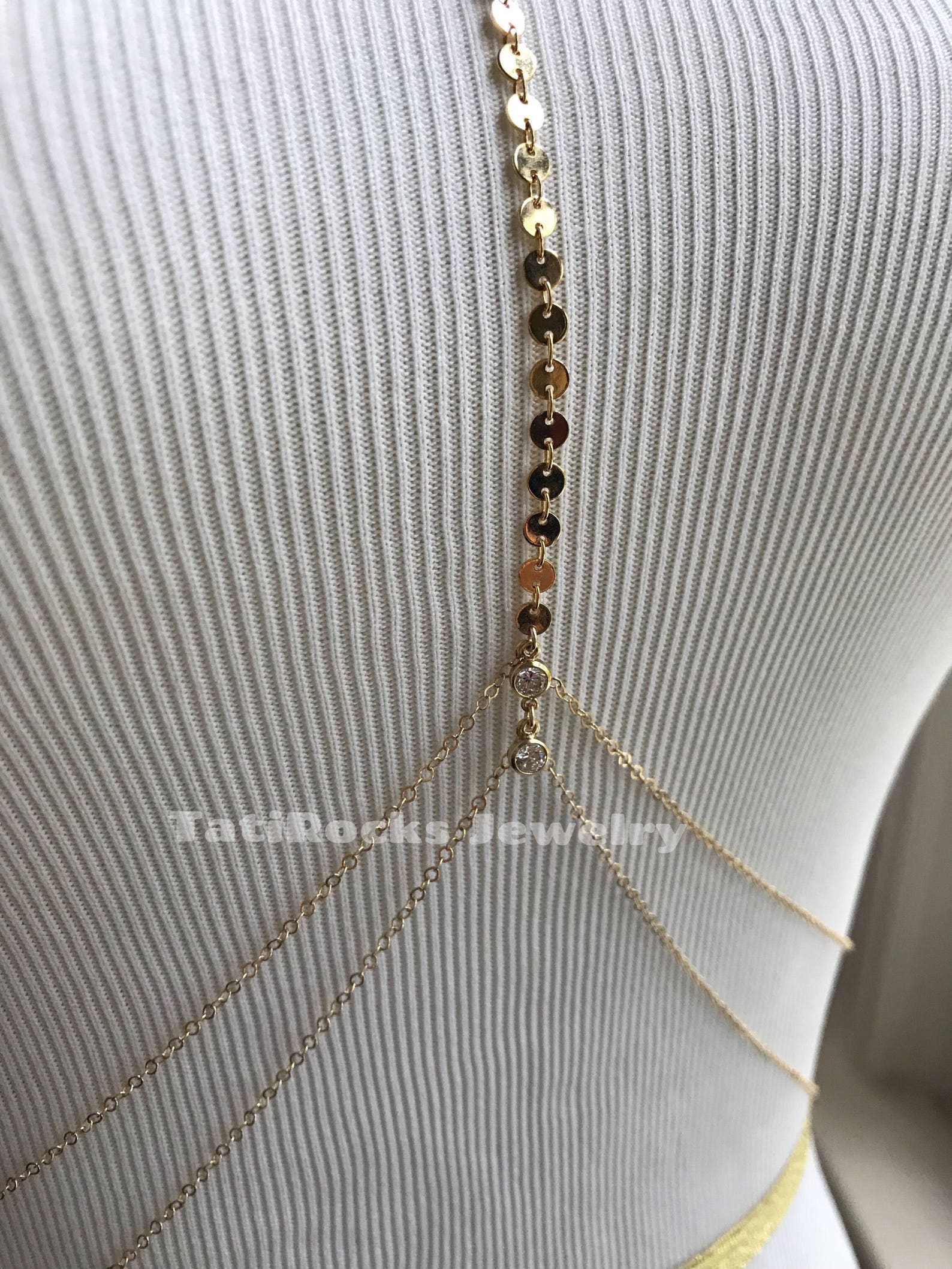 Last Dance Diamond Body Chain Cubic Zirconia Body Chain | Etsy