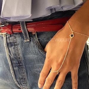 SALE Protection Evil Eye Hand Chain, Evil Eye Bracelet, Diamond Hand ...