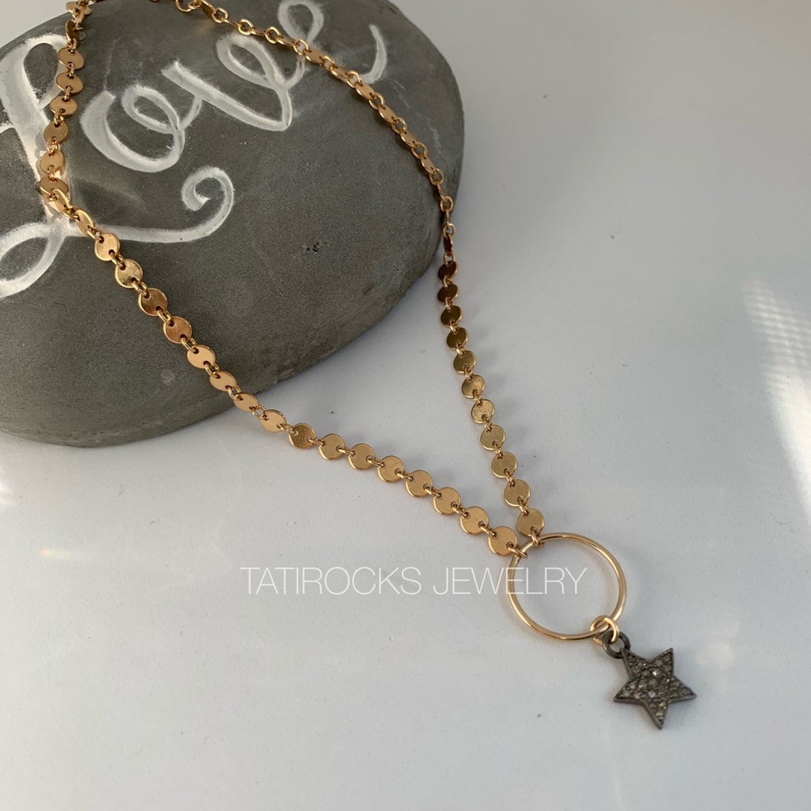 Lone Star Necklace Diamond Star Necklace Diamond Star Star | Etsy