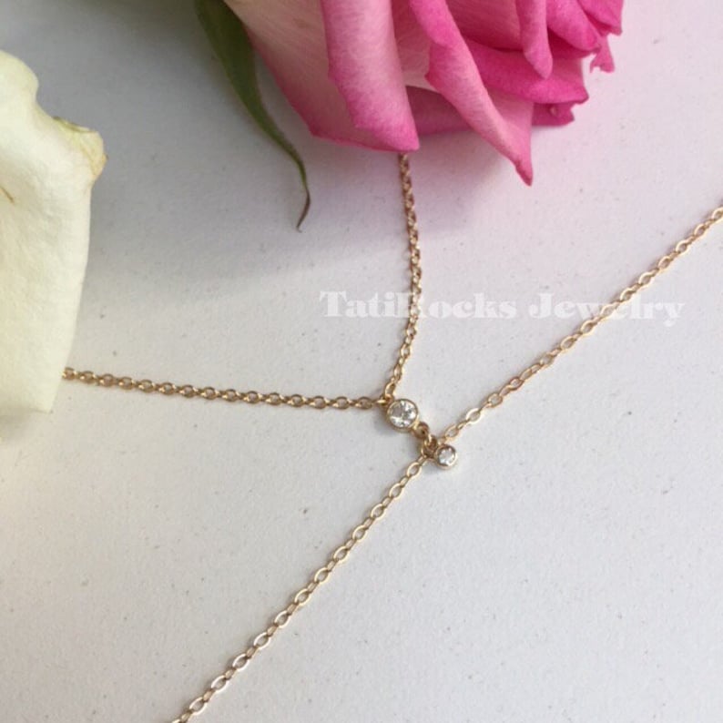 Scandalous Diamond Chain Bra Chain Bra Diamond Chain | Etsy