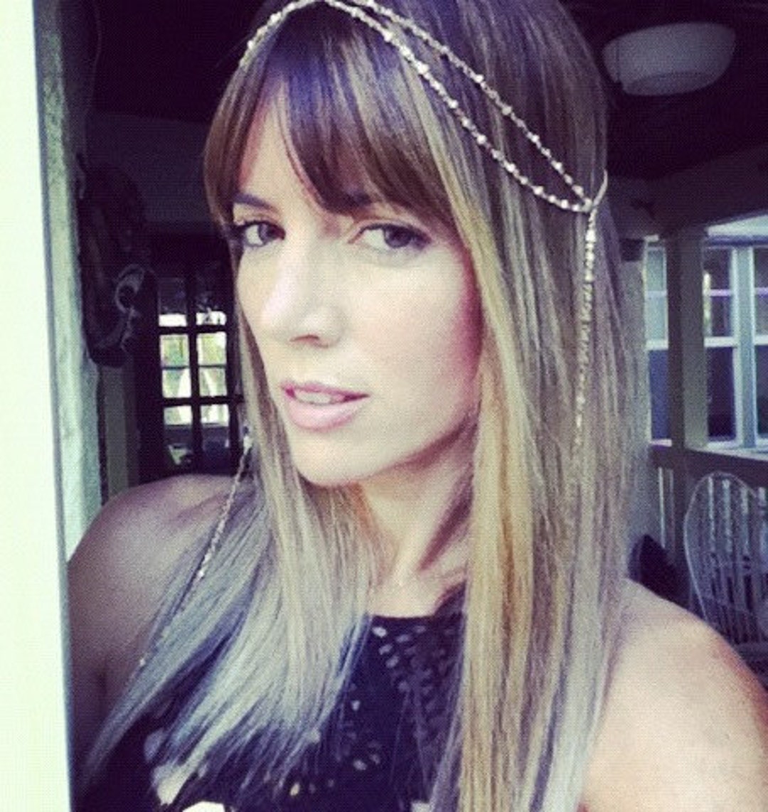 Shooting Star Head Chain Gold Coin Head Chain Boho Bride - Etsy