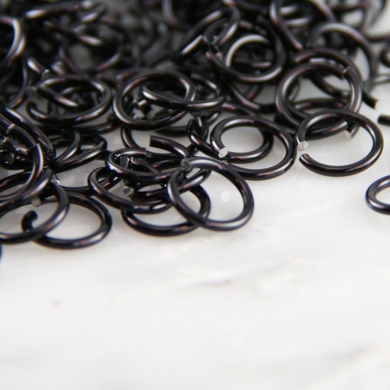 18 Ga 1/4 200 Black Anodized Aluminum Chainmail Jump Rings | Etsy