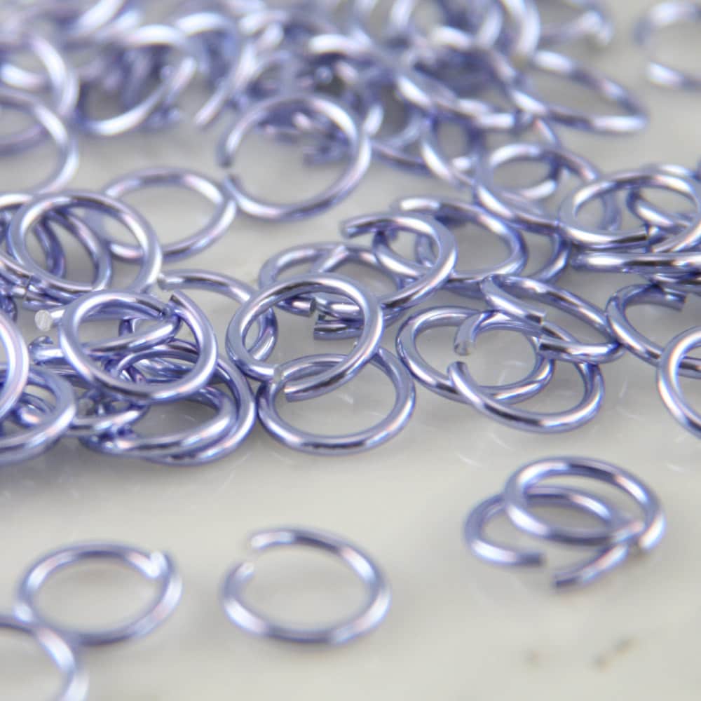 18 ga 1/4 200 Lavender Anodized Aluminum Chainmail Jump Rings | Etsy