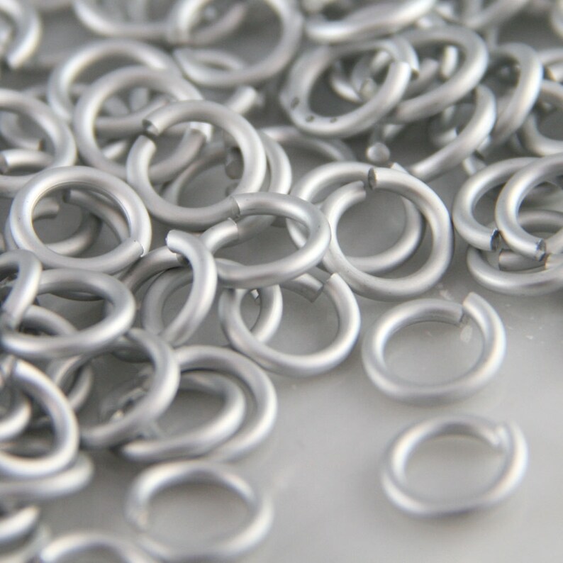 16 ga 1/4 150 Frost Anodized Aluminum Chainmail Jump Rings - Etsy 日本