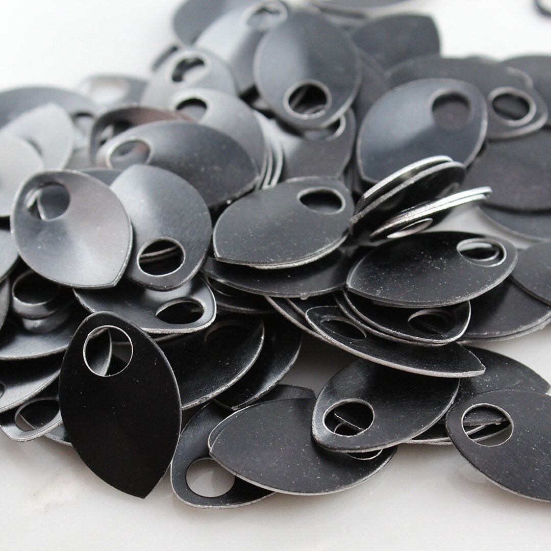 Black Anodized Aluminum Scales, 50 Small - Etsy