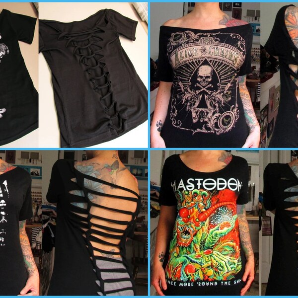 Shredded T Shirt - Etsy