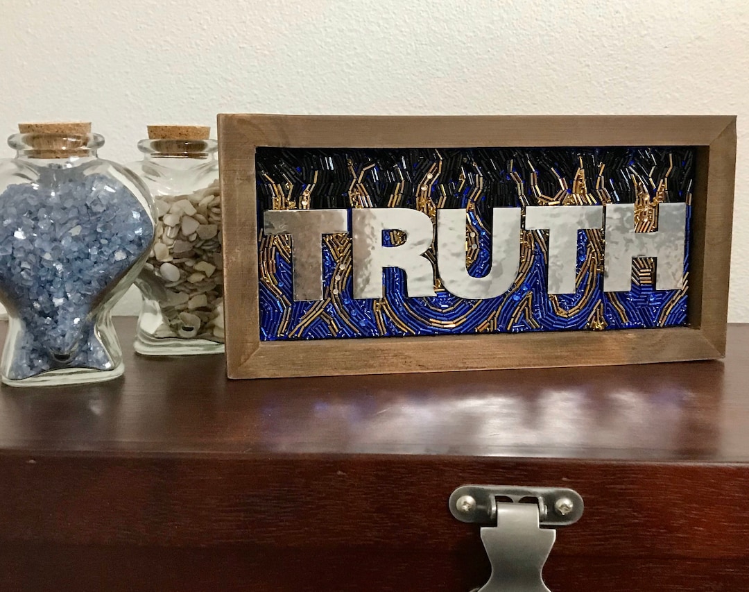 TRUTH Beaded Mosaic Wall Art Bead Painting - Etsy