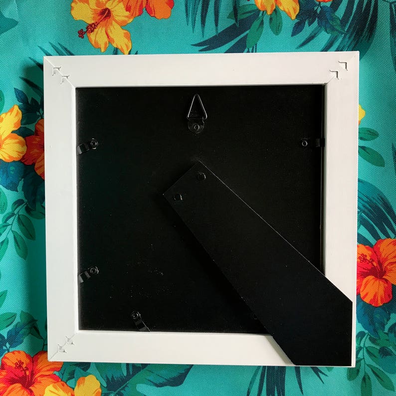 Ocean Heart Fine Art Print Framed 5x5 Inch beaded Mosaic Art, Wall Art ...